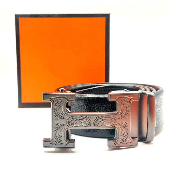 HRMS SYNTHETIC LEATHER PUSH LOCK BELT 2358-234 - Blue Shoppy